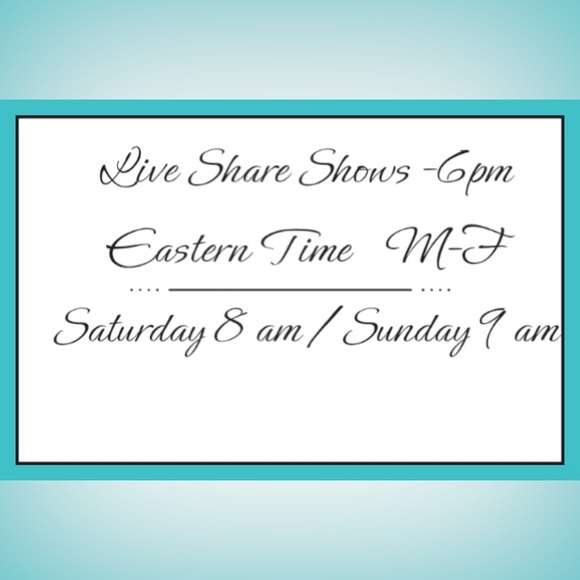 Bags | Live Share Shows Schedule Sign | Poshmark